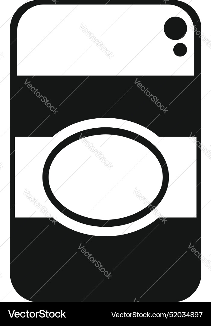 Smartphone screen showing augmented reality app Vector Image