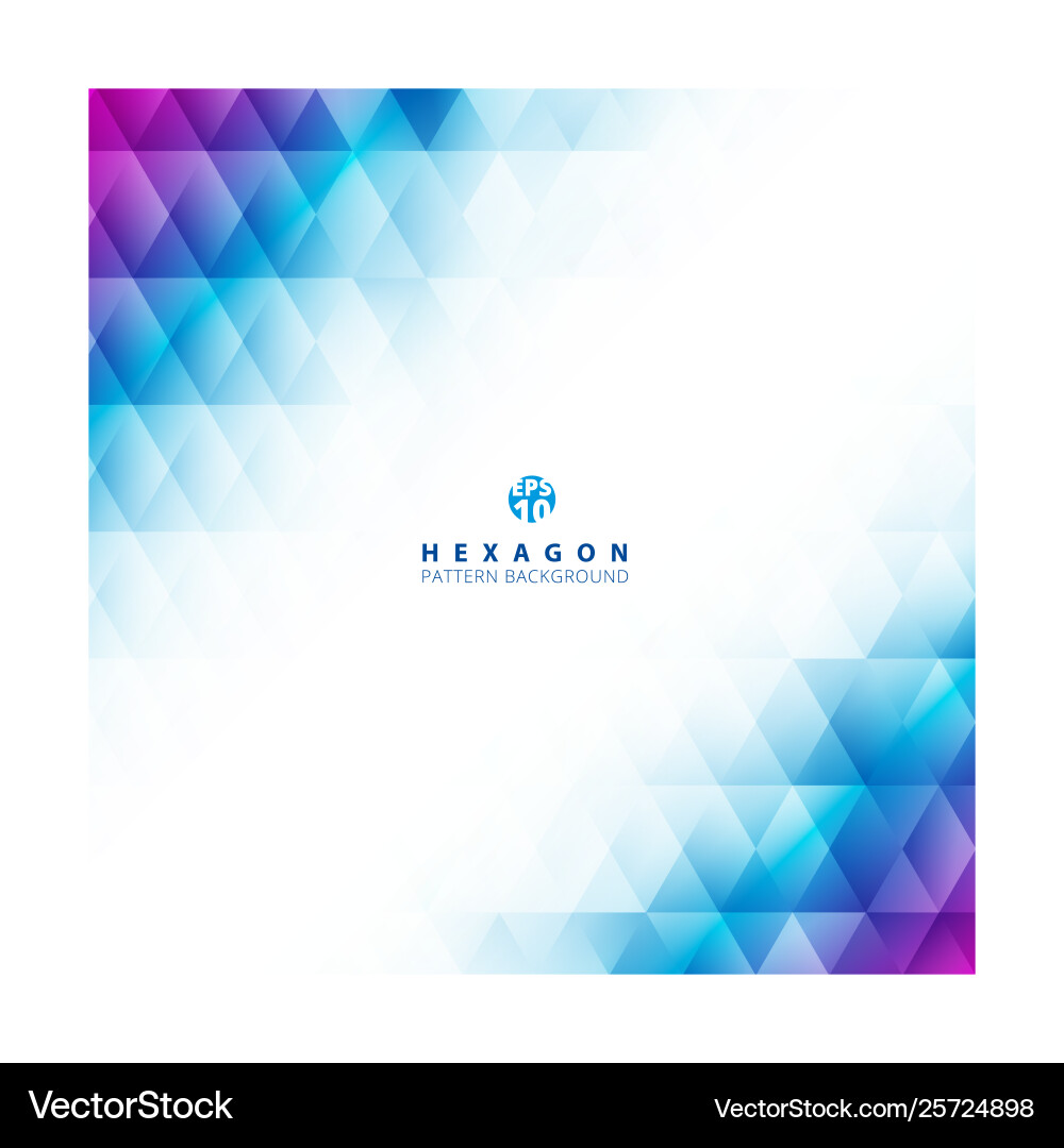 Abstract Geometric Hexagon Pattern Royalty Free Vector Image