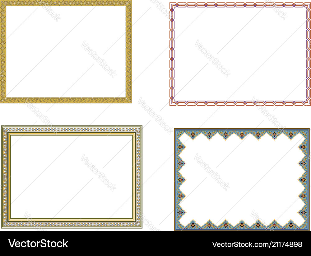Elegant Square Frame Royalty Free Vector Image