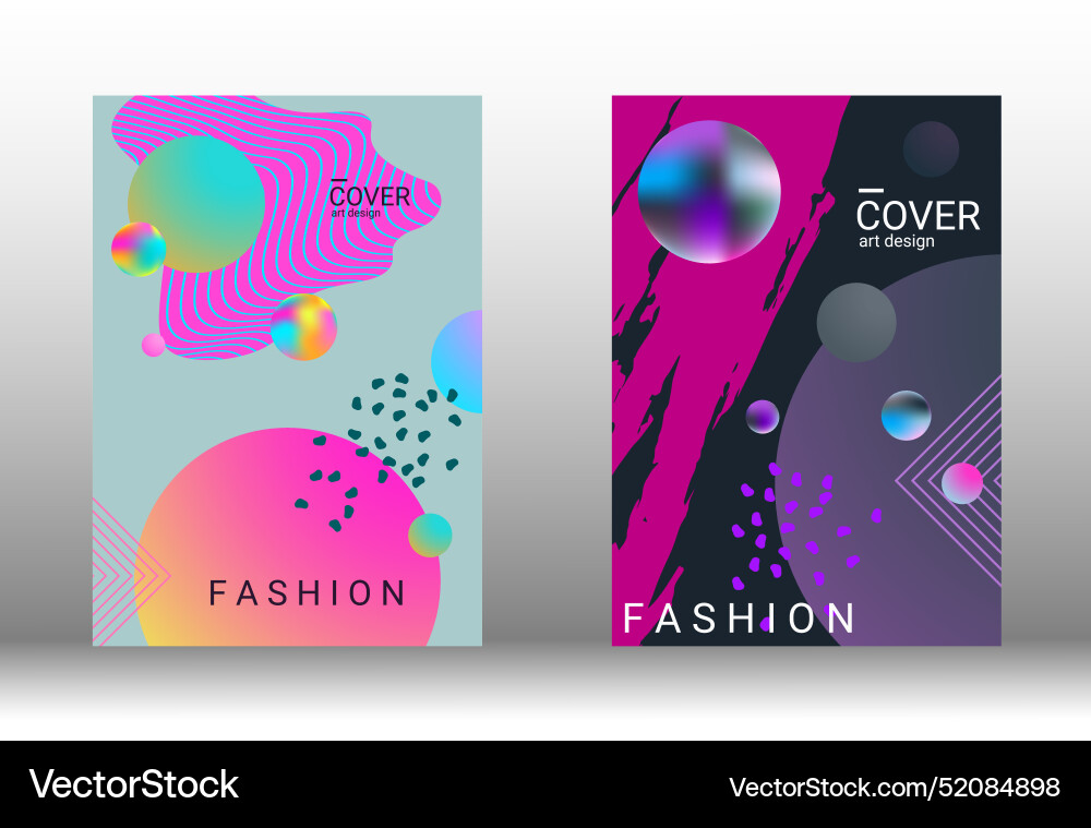 Future futuristic template with abstract forms Vector Image
