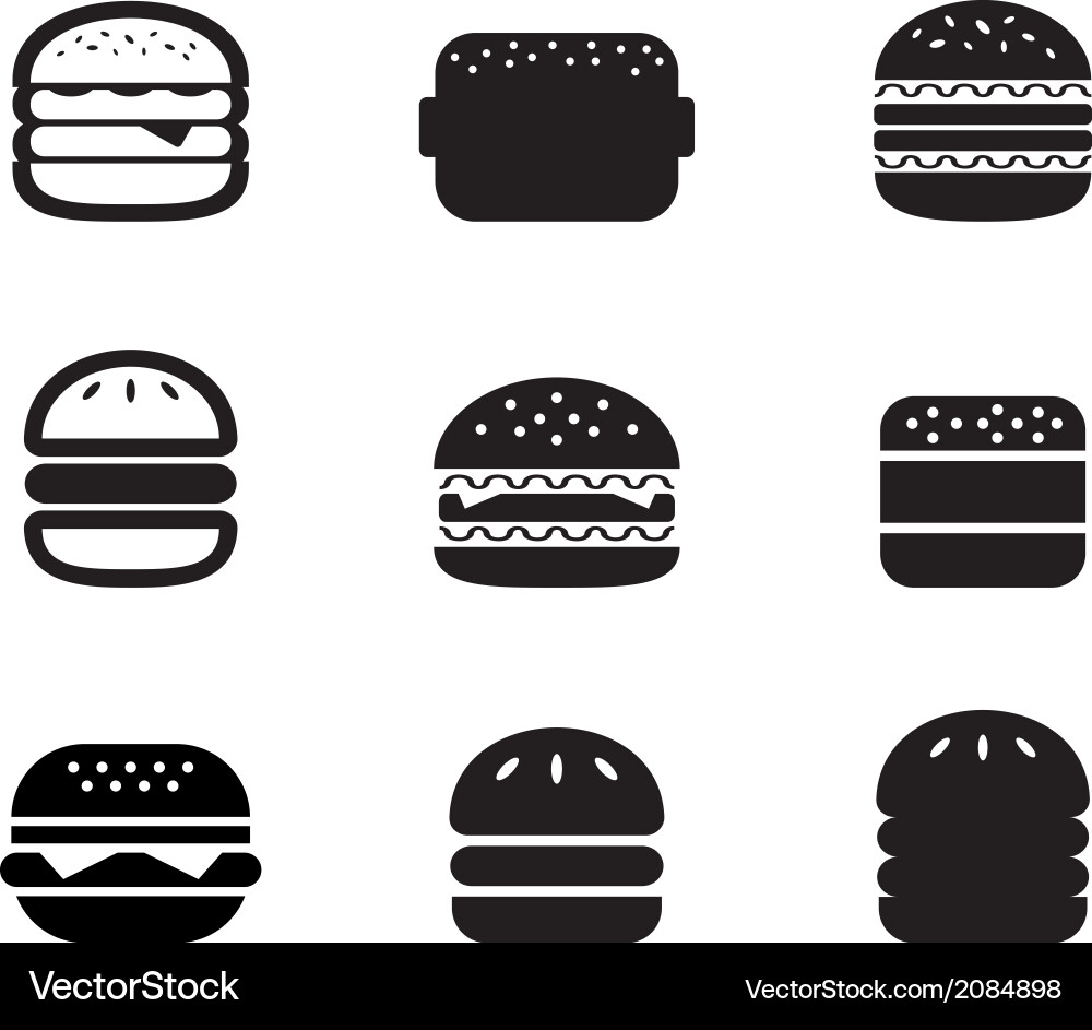 Hamburger icon Royalty Free Vector Image - VectorStock