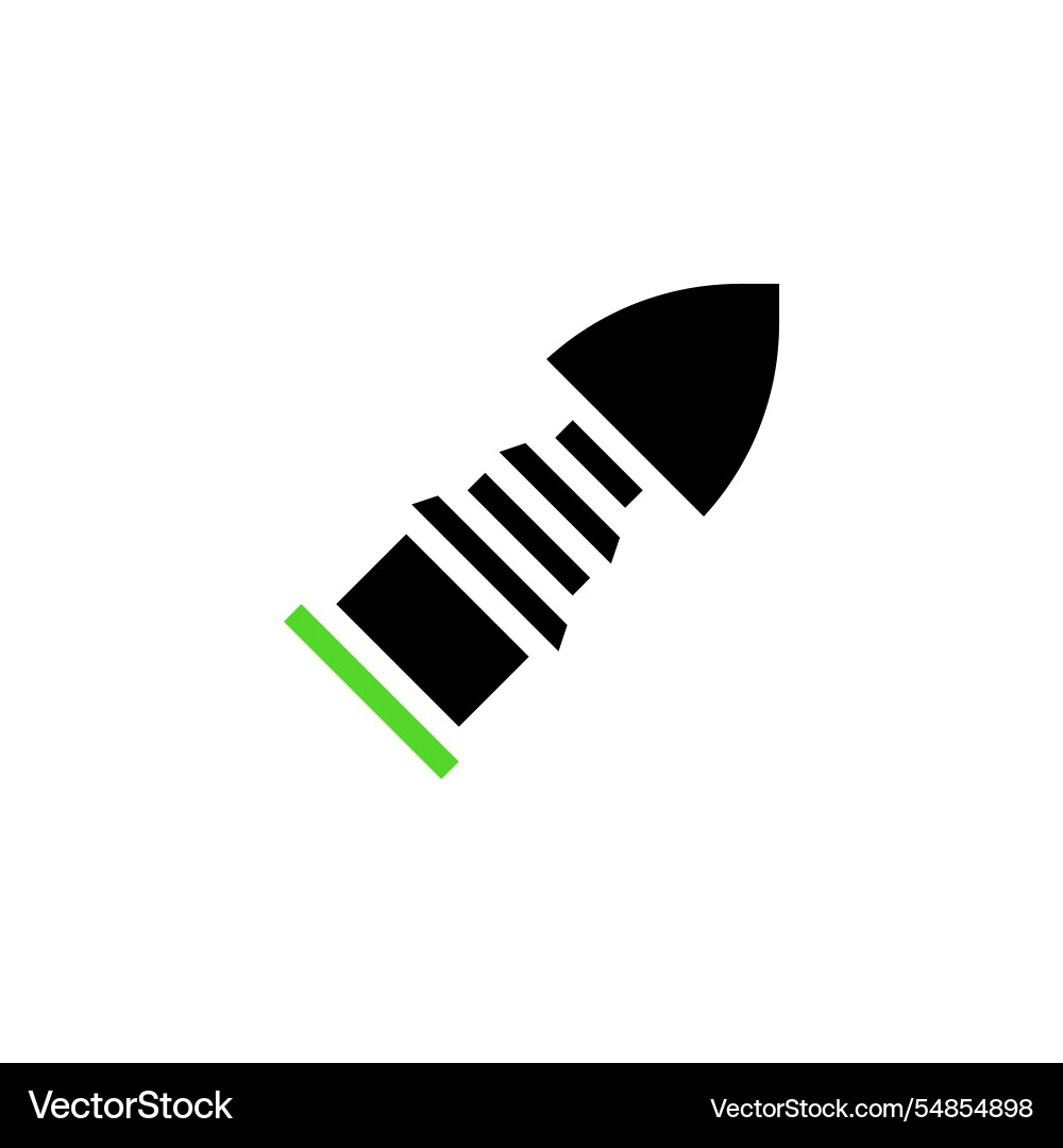 Modern bullet icon concept of technology weaponry Vector Image