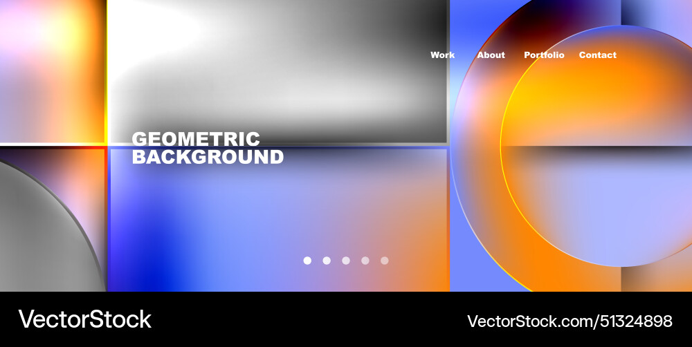 Round squares circles with fluid gradients Vector Image