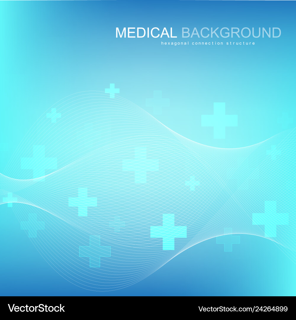 Abstract medical background dna research molecule Vector Image