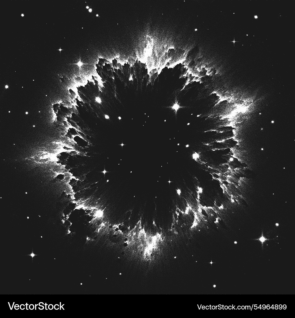 Cosmic Supernova Void Royalty Free Vector Image