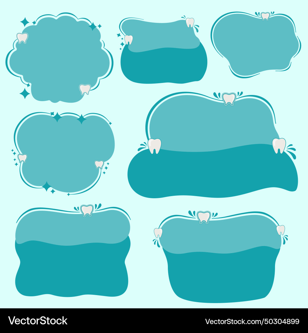 Dental care shape Royalty Free Vector Image - VectorStock