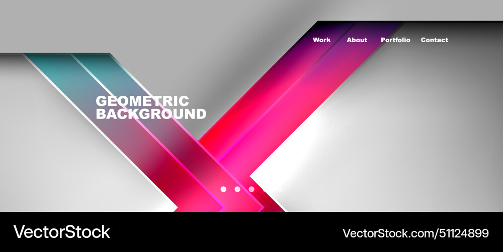Geometric pattern with violet and magenta lines Vector Image