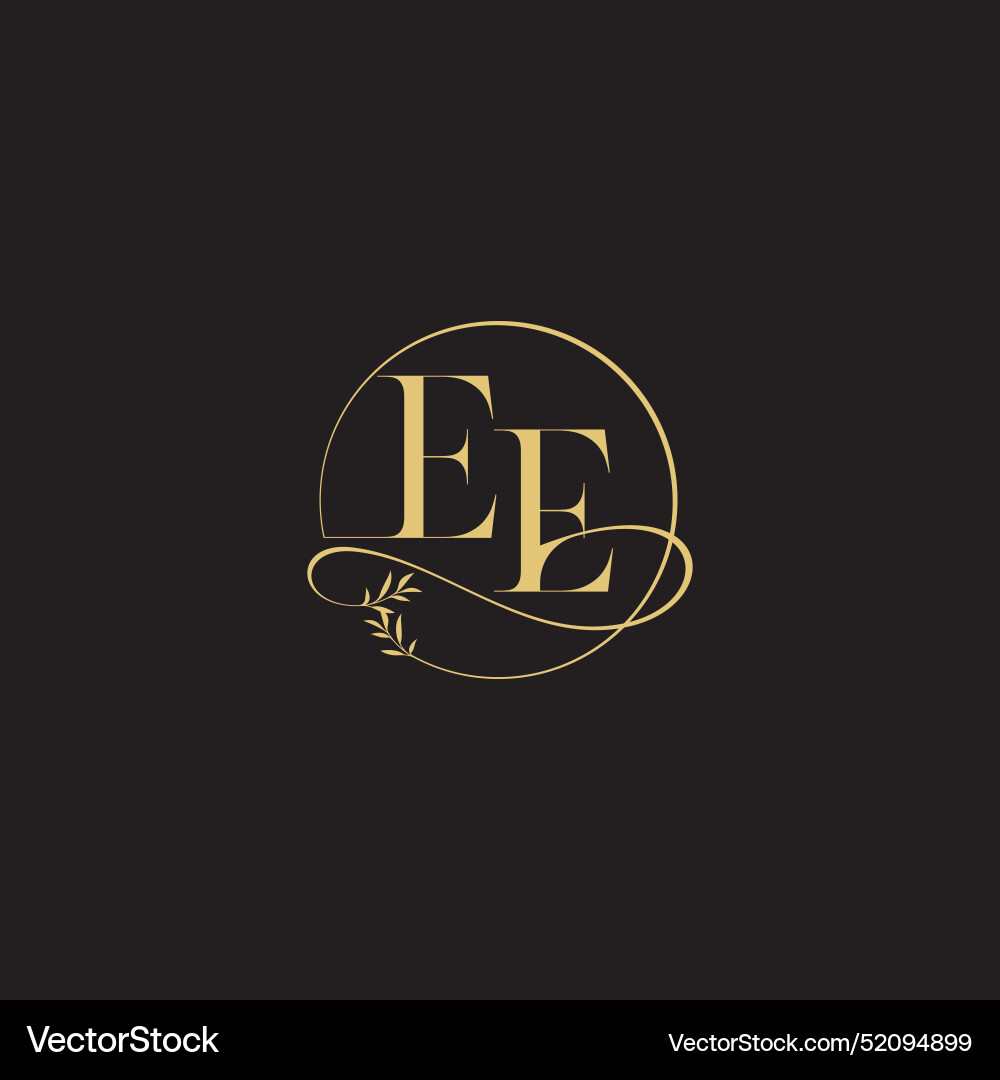Luxury concept ee circle and organic style Vector Image