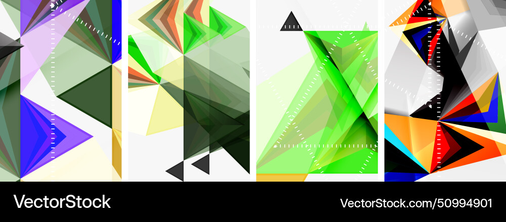 Abstract art featuring a collage of colorful Vector Image