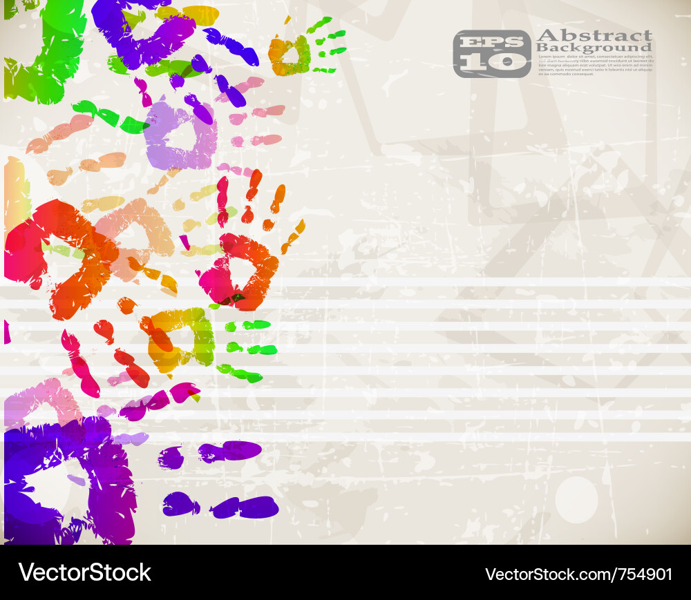 Handprint Border Vector Images (over 170)