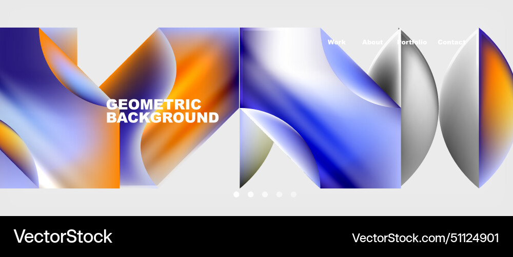 Vibrant geometric pattern in liquid rainbow colors