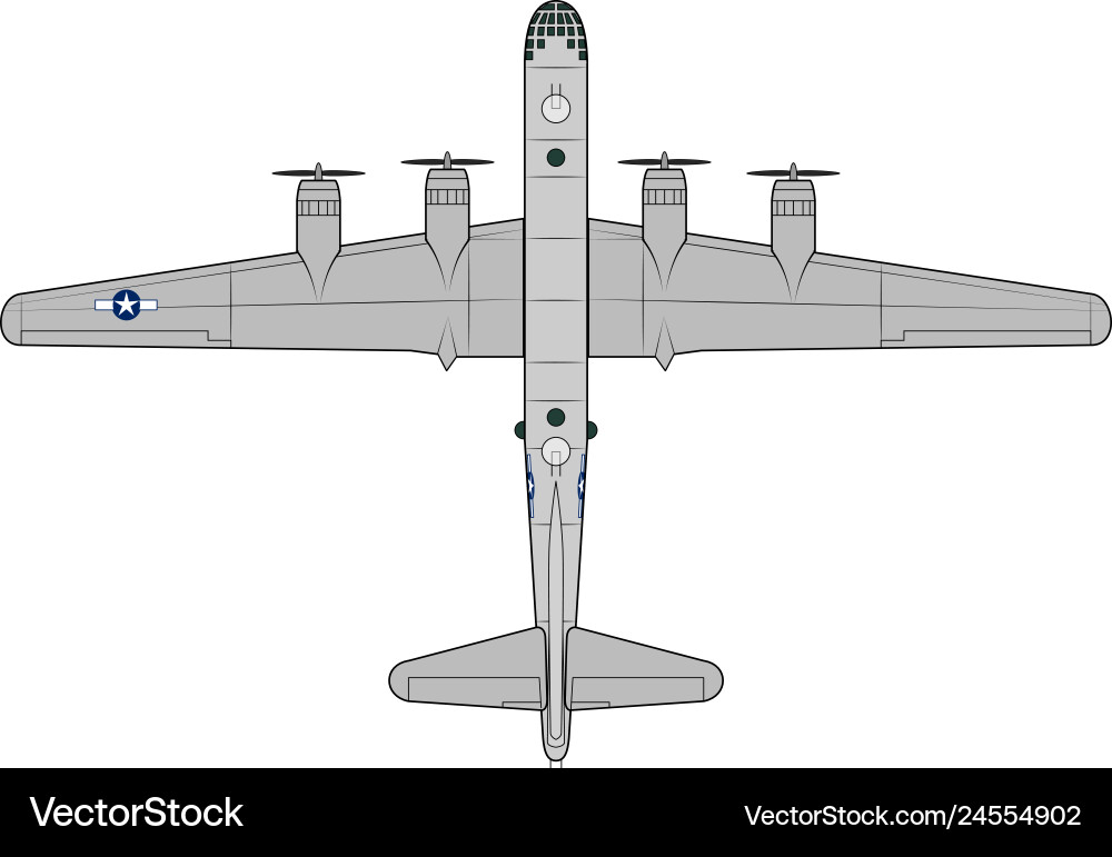 B-29 superfortress Royalty Free Vector Image - VectorStock