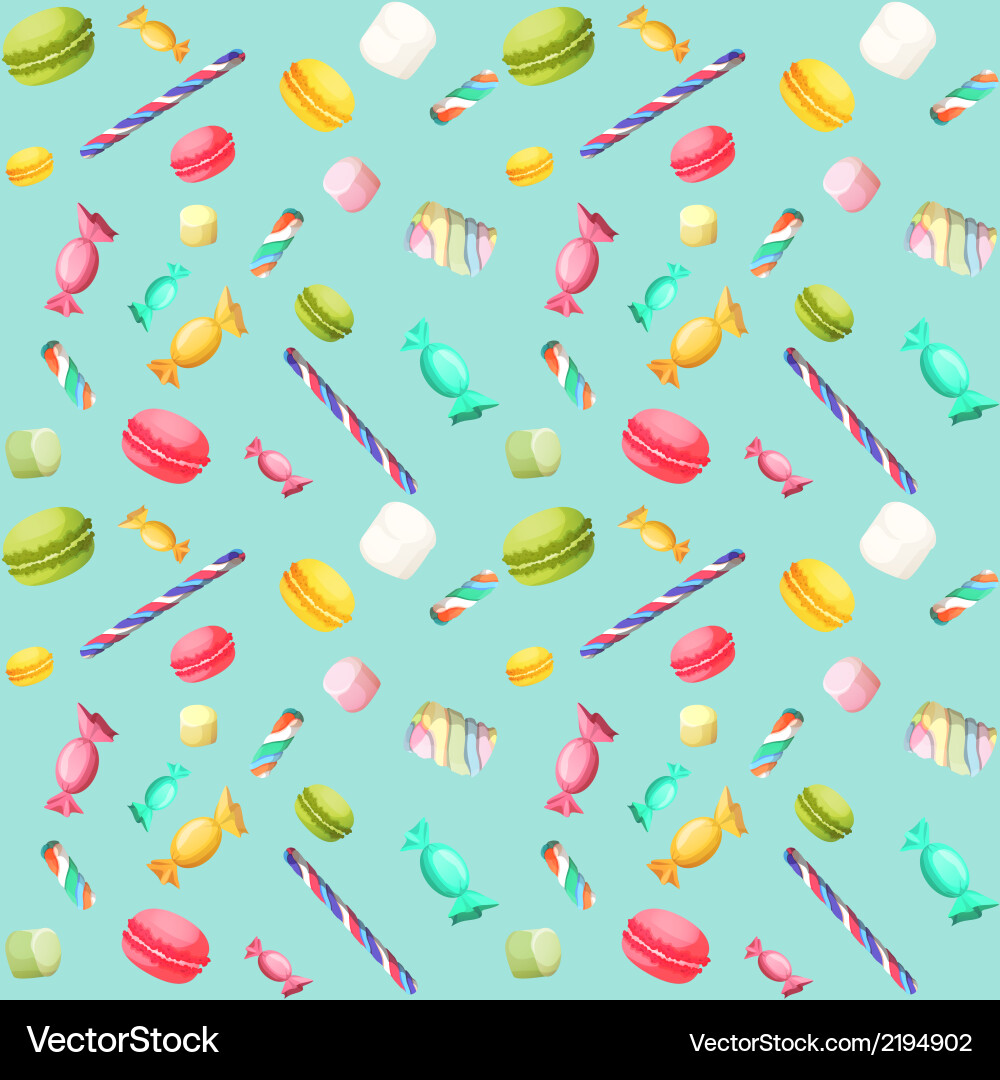 Candy seamless pattern Royalty Free Vector Image