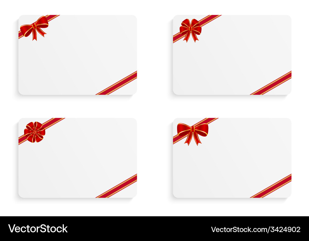 Gift cards Royalty Free Vector Image - VectorStock