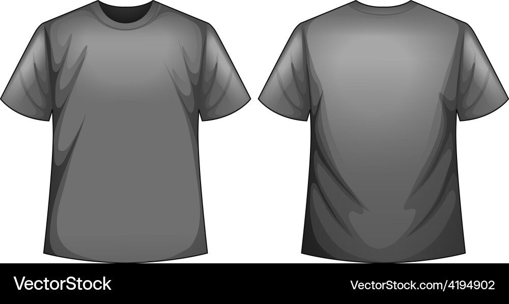 Grey shirt Royalty Free Vector Image - VectorStock