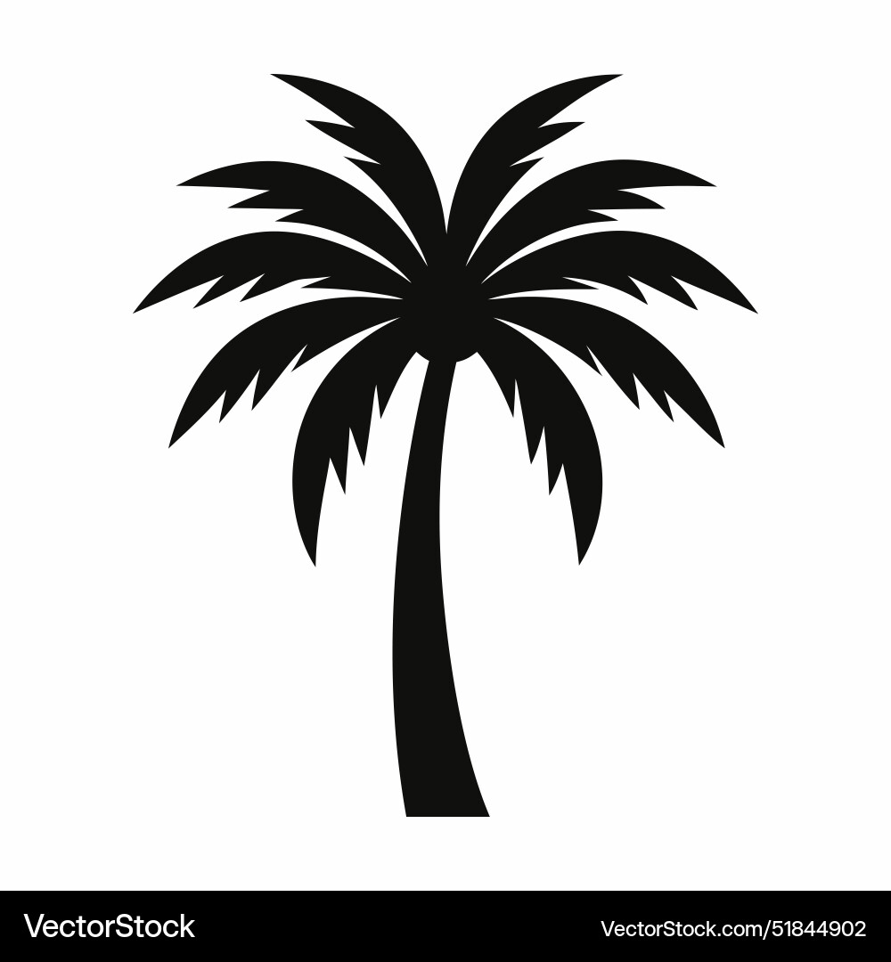 Palm tree icon Royalty Free Vector Image - VectorStock