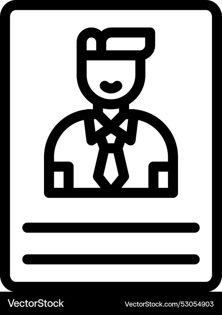 Candidate icon design Royalty Free Vector Image