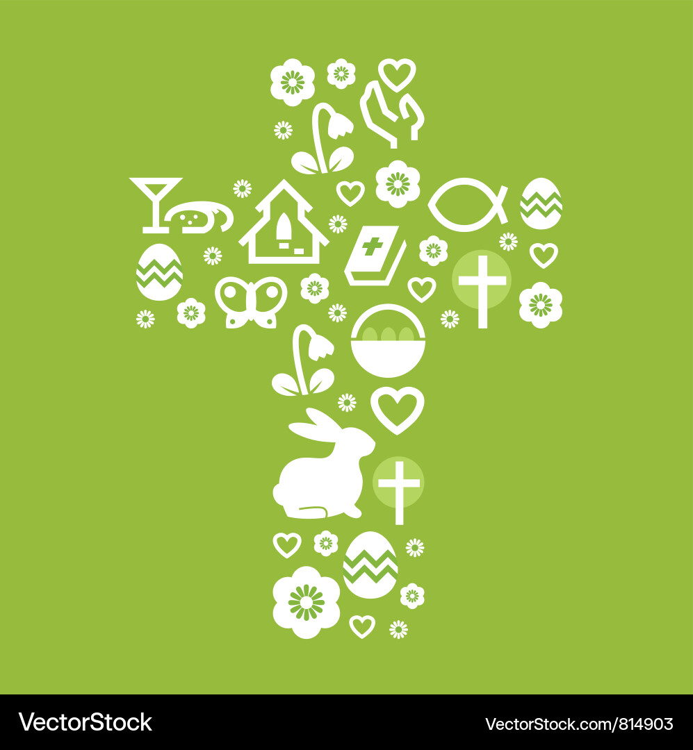 Easter Cross Symbol Royalty Free Vector Image - VectorStock