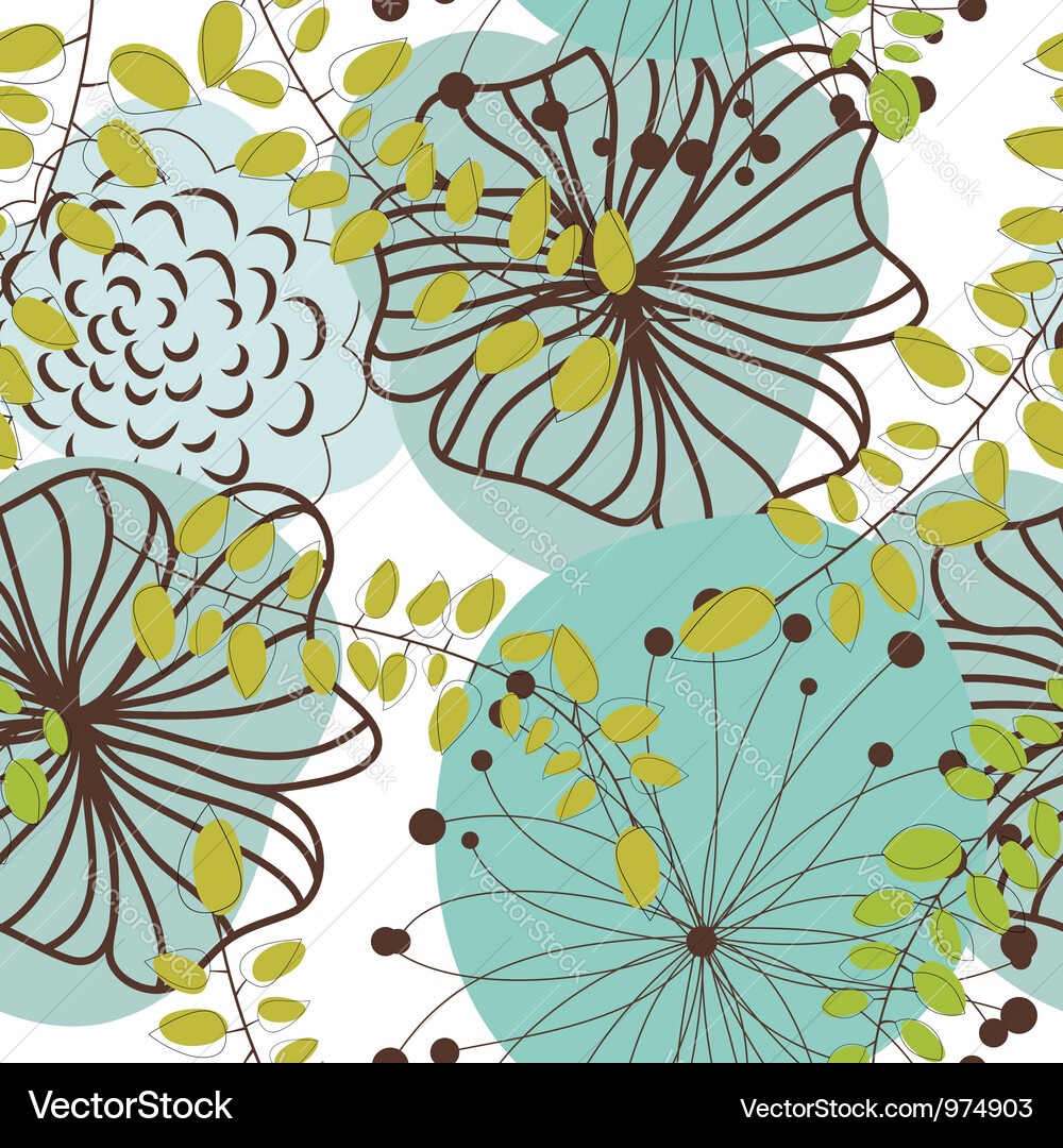 Floral seamless Royalty Free Vector Image - VectorStock