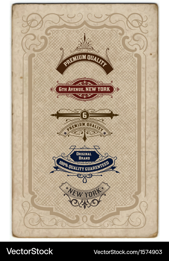 Labels set Royalty Free Vector Image - VectorStock