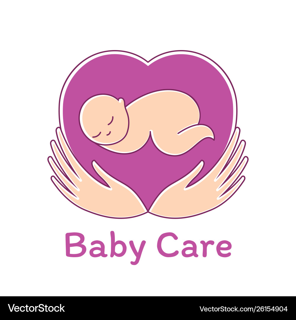 Baby care template Royalty Free Vector Image - VectorStock
