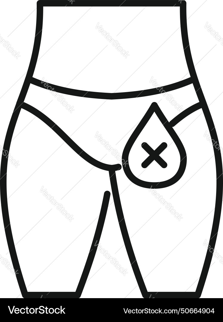 Body menopause icon outline female age Royalty Free Vector