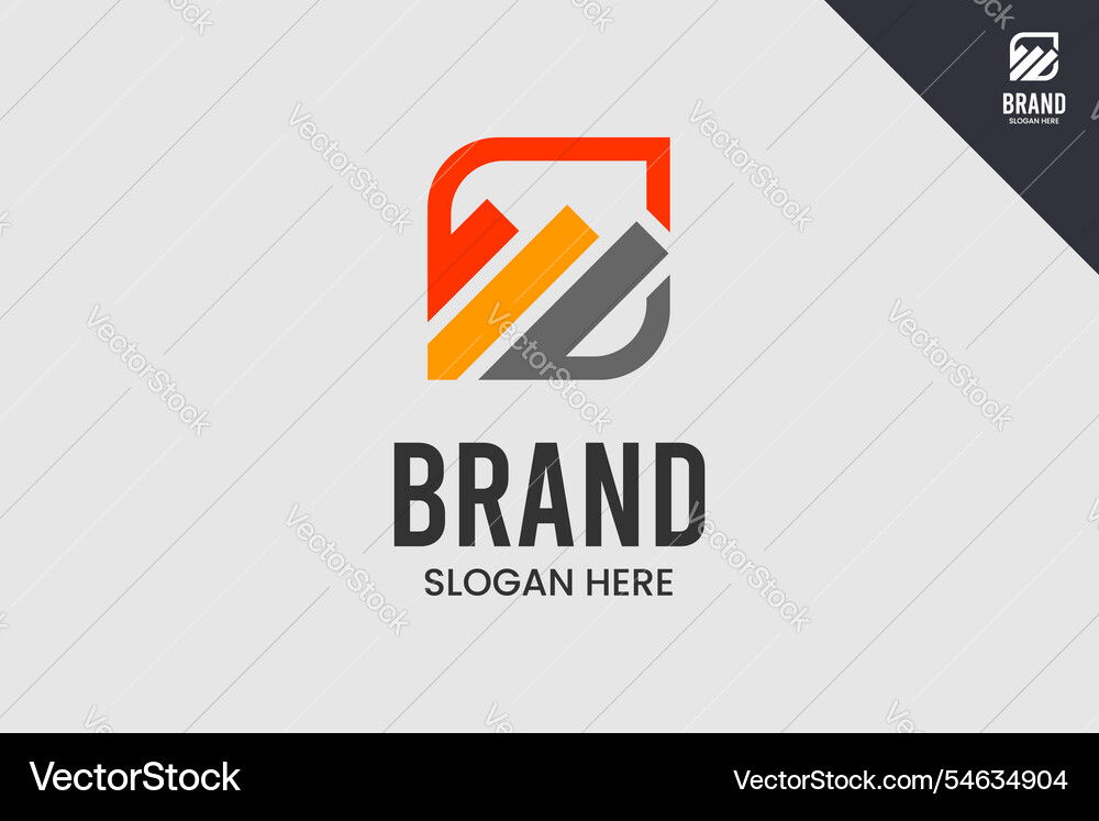 Chart logo perfect for business related Royalty Free Vector