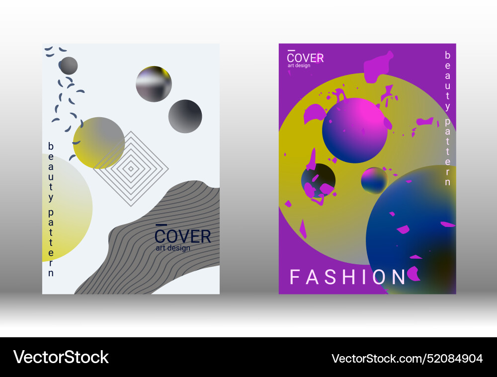 Future futuristic template with abstract forms Vector Image