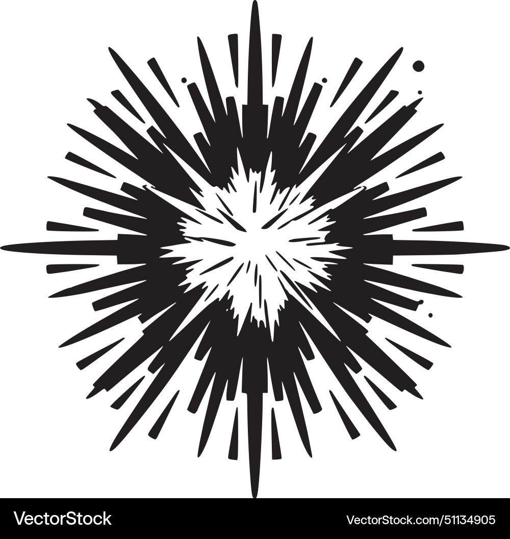 Explosion - high quality logo - ideal for t-shirt Vector Image