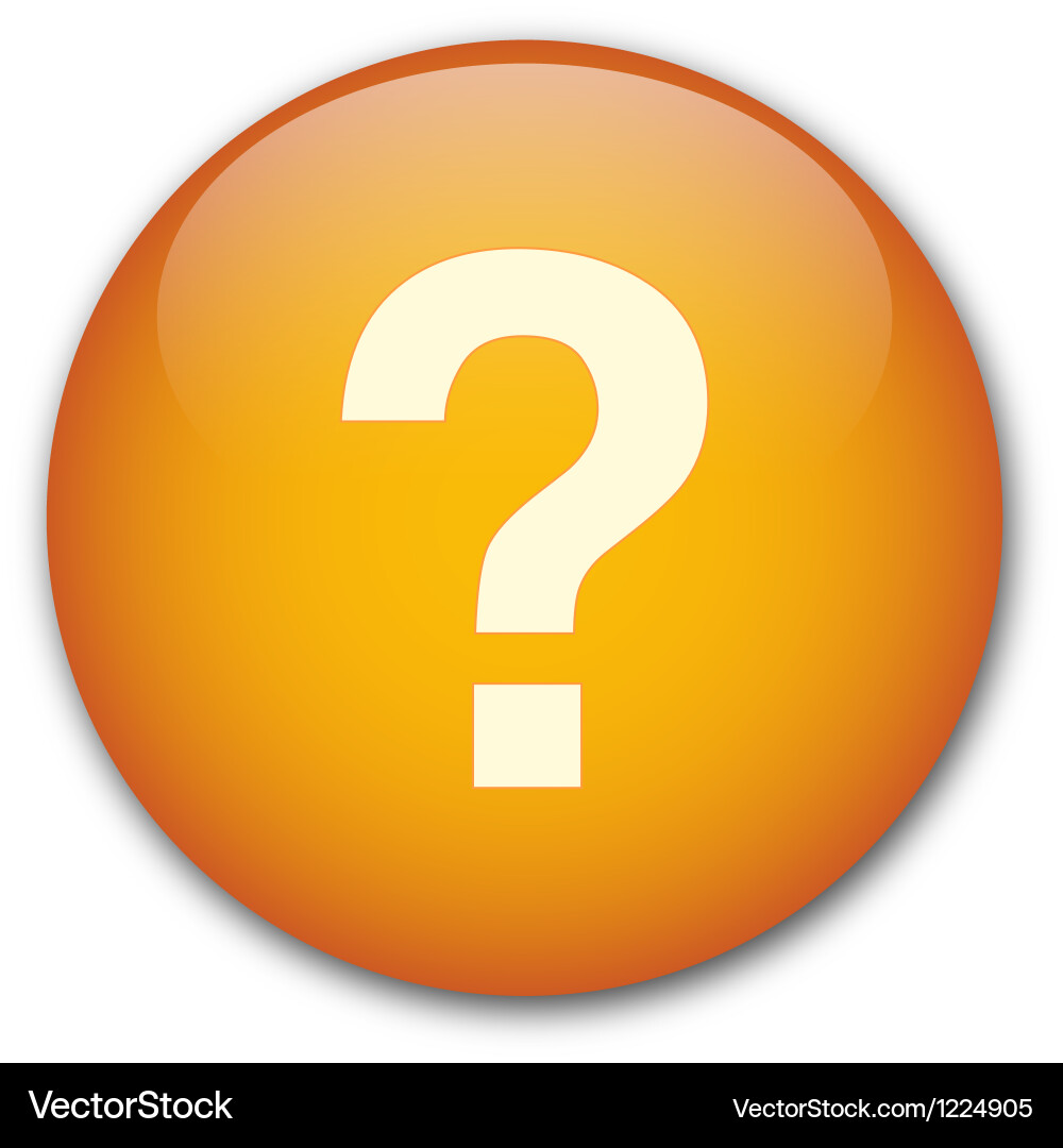 Orange problem icon Royalty Free Vector Image - VectorStock