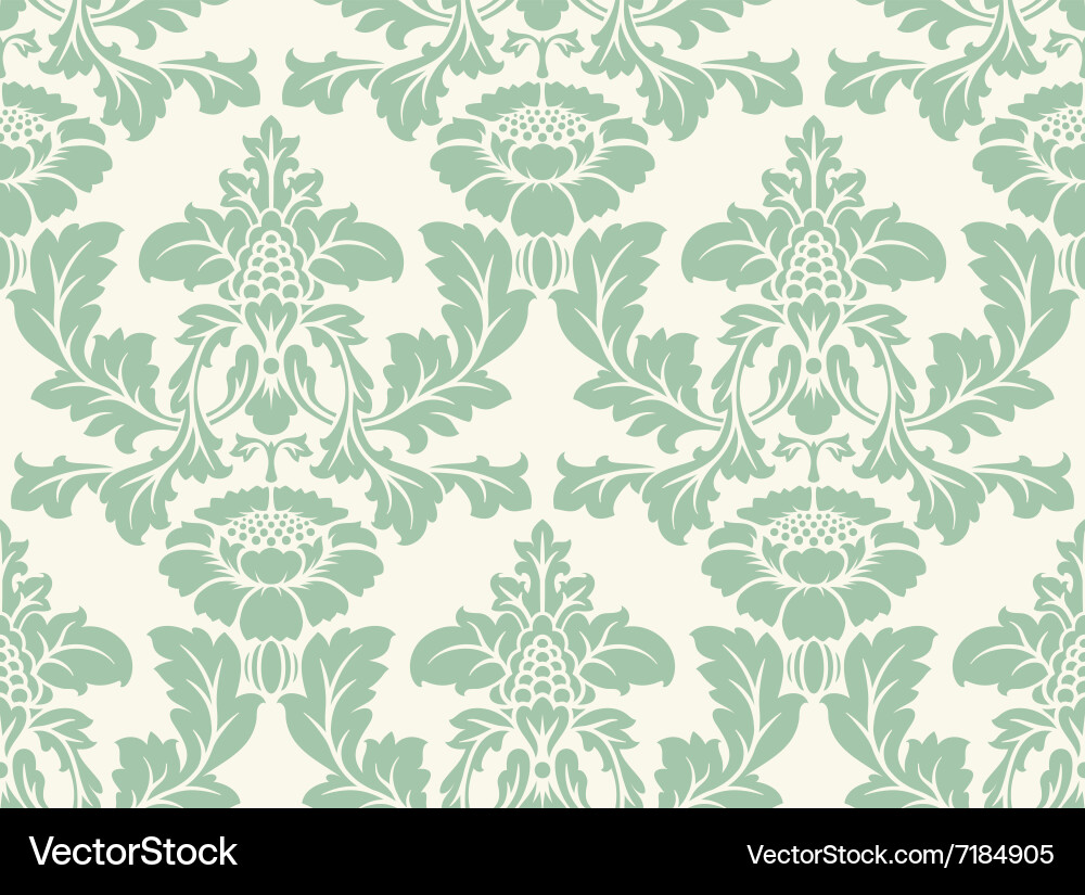 Seamless damask pattern Royalty Free Vector Image