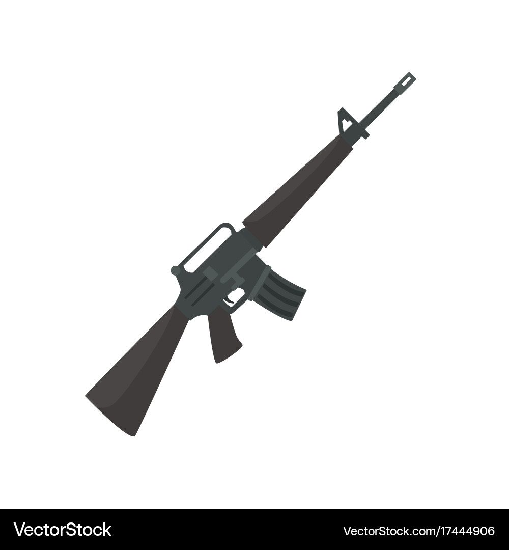 Cartoon Rifle Illustration Royalty Free Vector Image