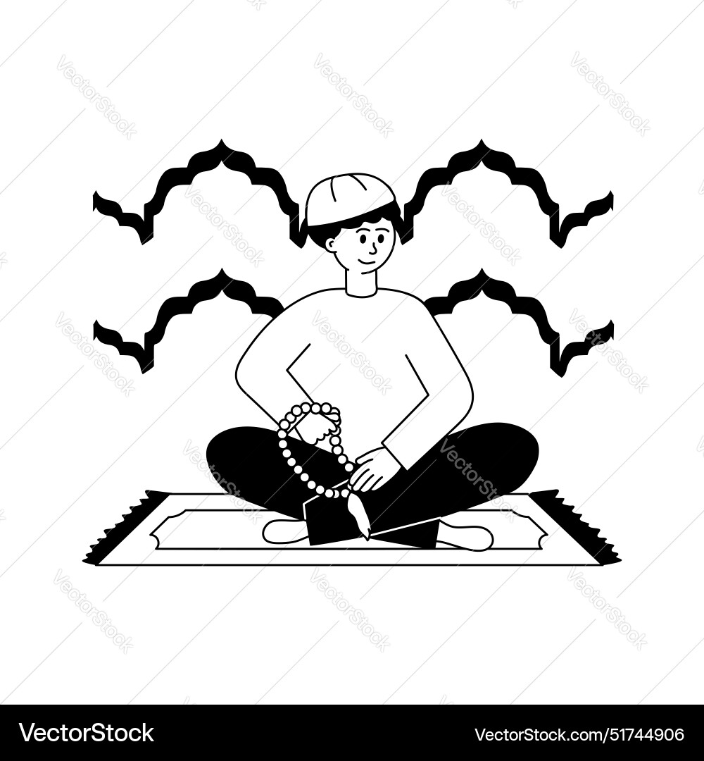 Eid prayer (51744906) – Royalty-Free Vector | VectorStock
