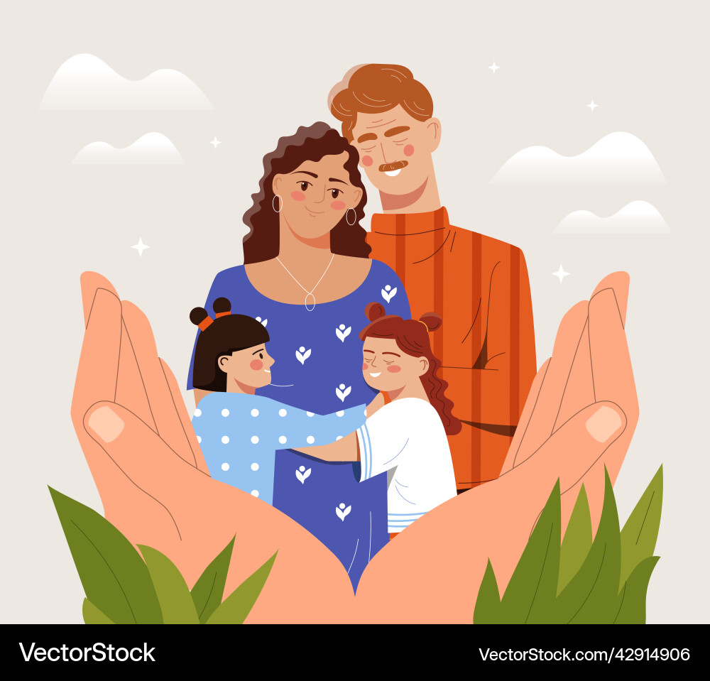 Happy family concept Royalty Free Vector Image
