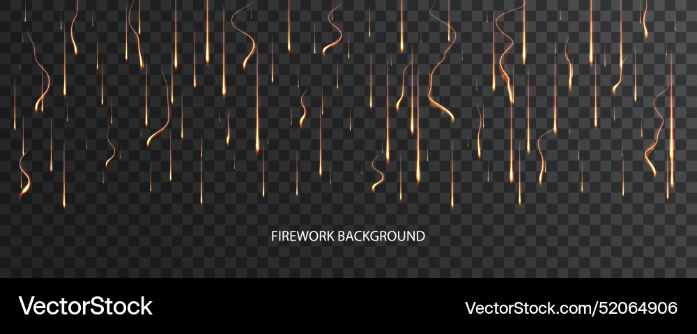 Magic rain of sparkling glittery particles lines Vector Image