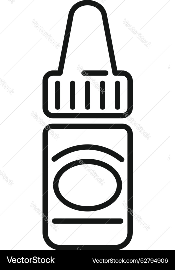 Nasal spray bottle icon representing sinus Vector Image