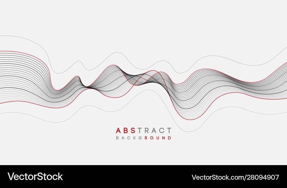 Abstract background black wave for design Vector Image