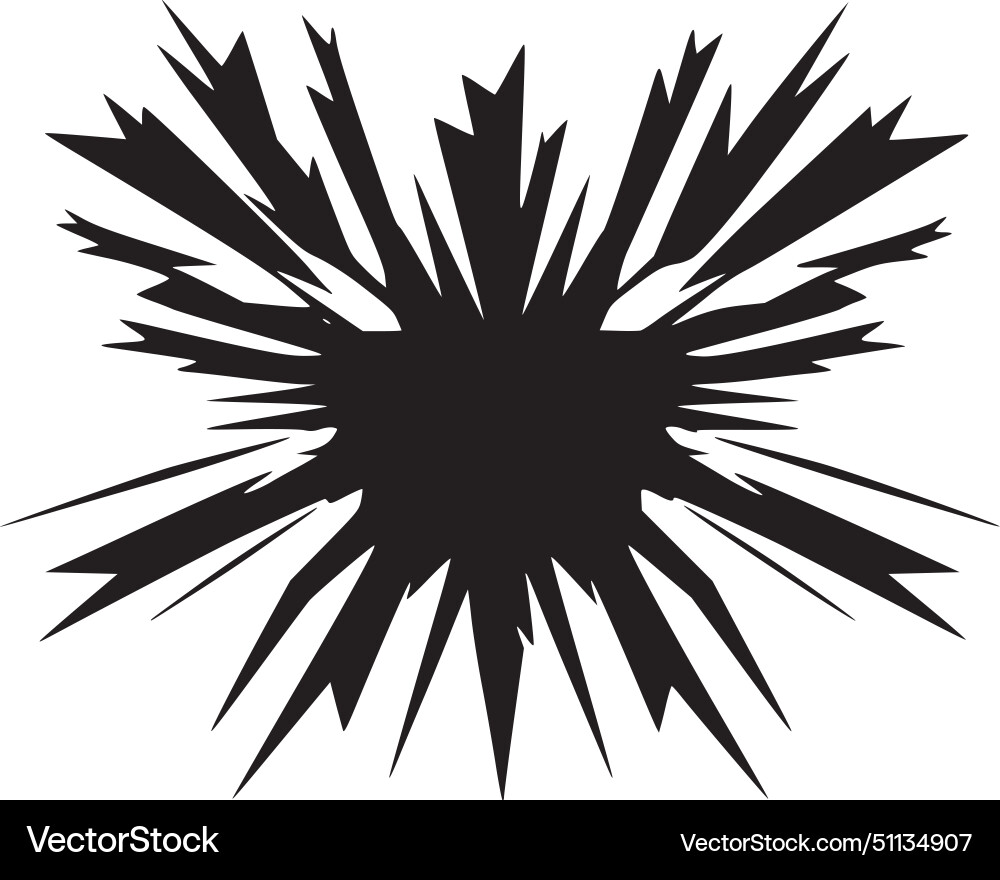 Explosion - minimalist and flat logo Royalty Free Vector