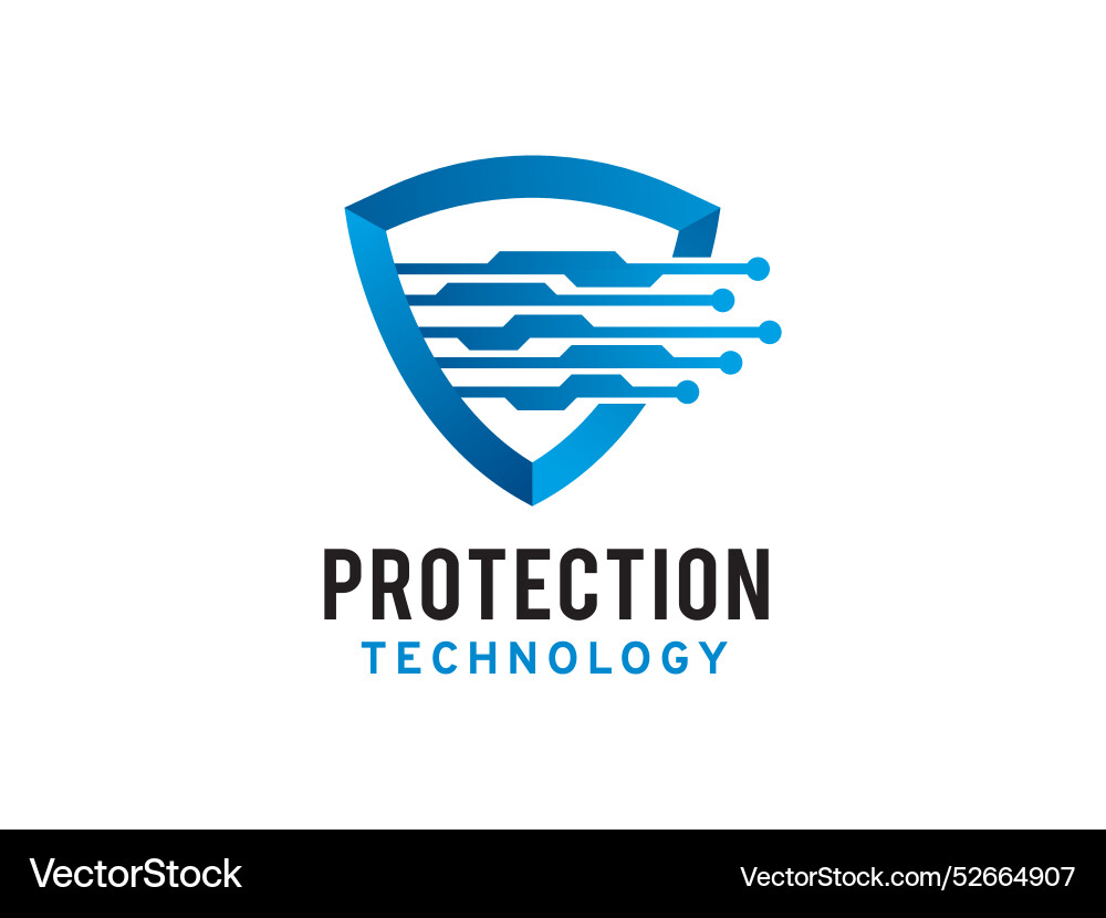 Protection technology logo symbol or icon template