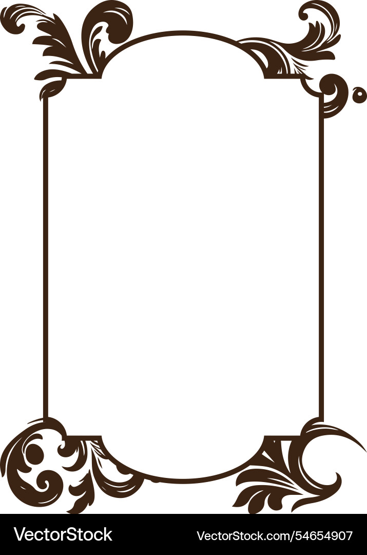 Simple floral background border Royalty Free Vector Image