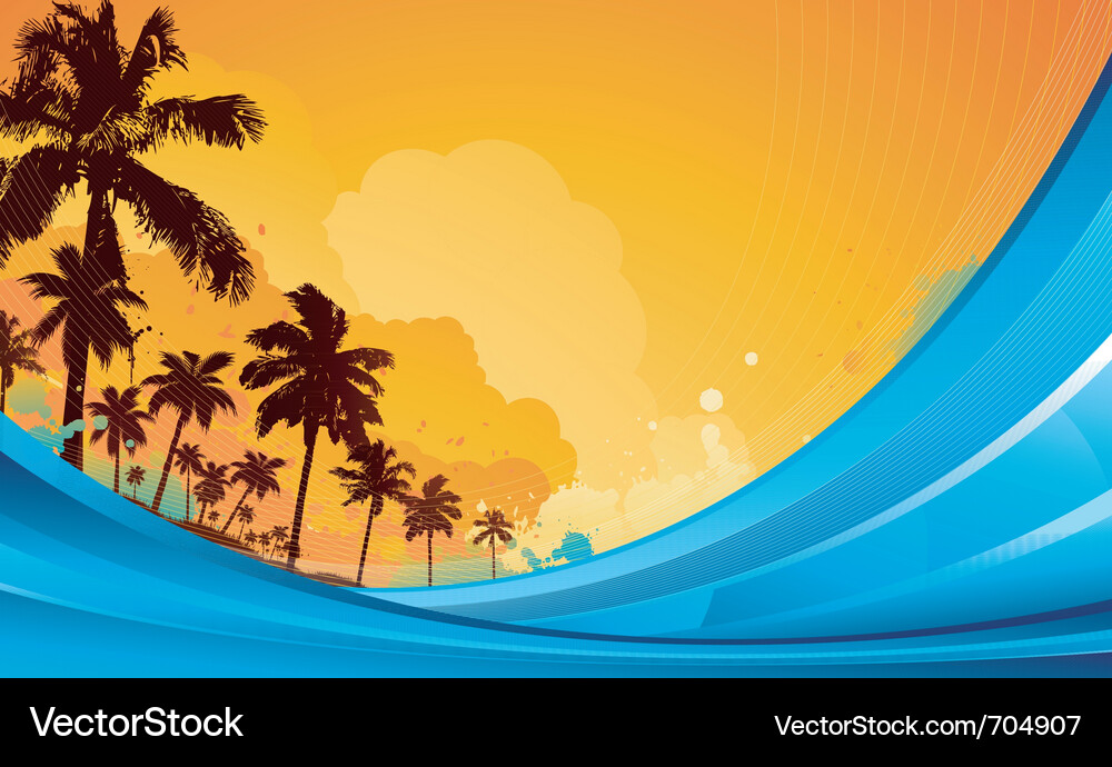 Tropical background Royalty Free Vector Image - VectorStock