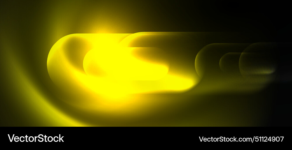 Yellow light illuminates dark backdrop creating Vector Image