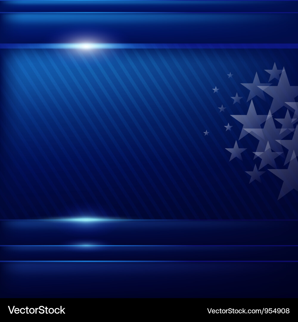 Abstract blue background flag of american Vector Image