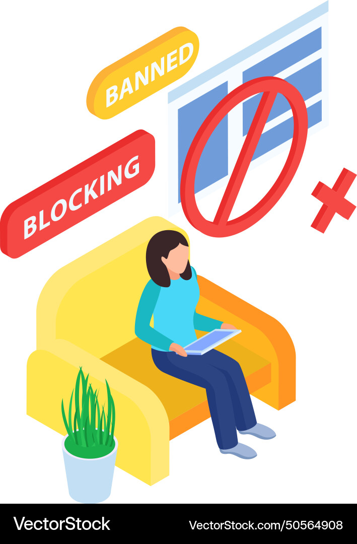 Banned user icon Royalty Free Vector Image - VectorStock