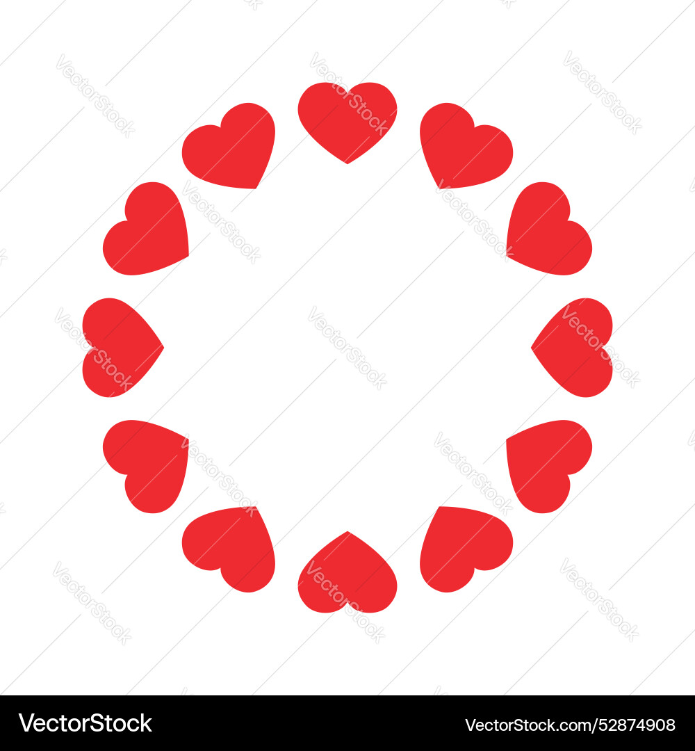 Heart frame Royalty Free Vector Image - VectorStock