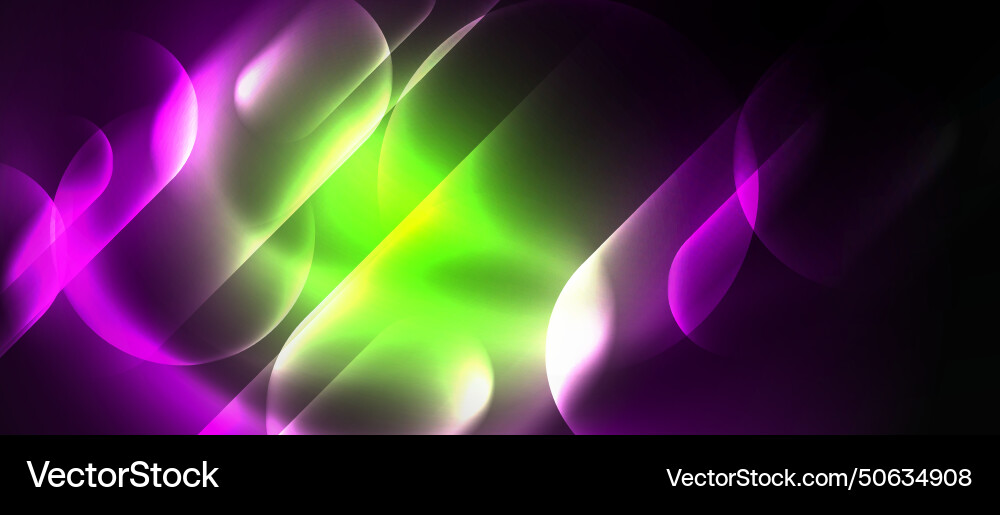 Shiny color neon glowing design Royalty Free Vector Image