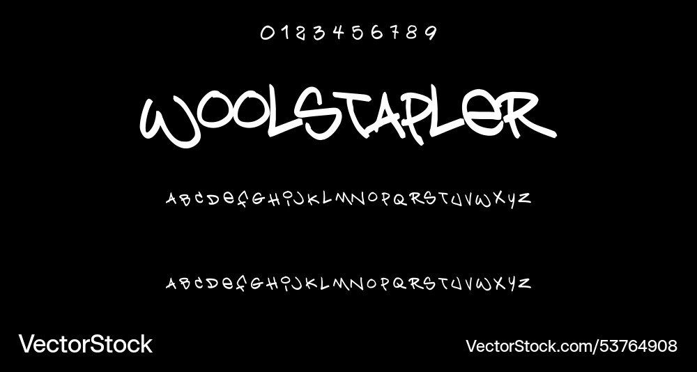 Street Art Graffiti Font Royalty Free Vector Image