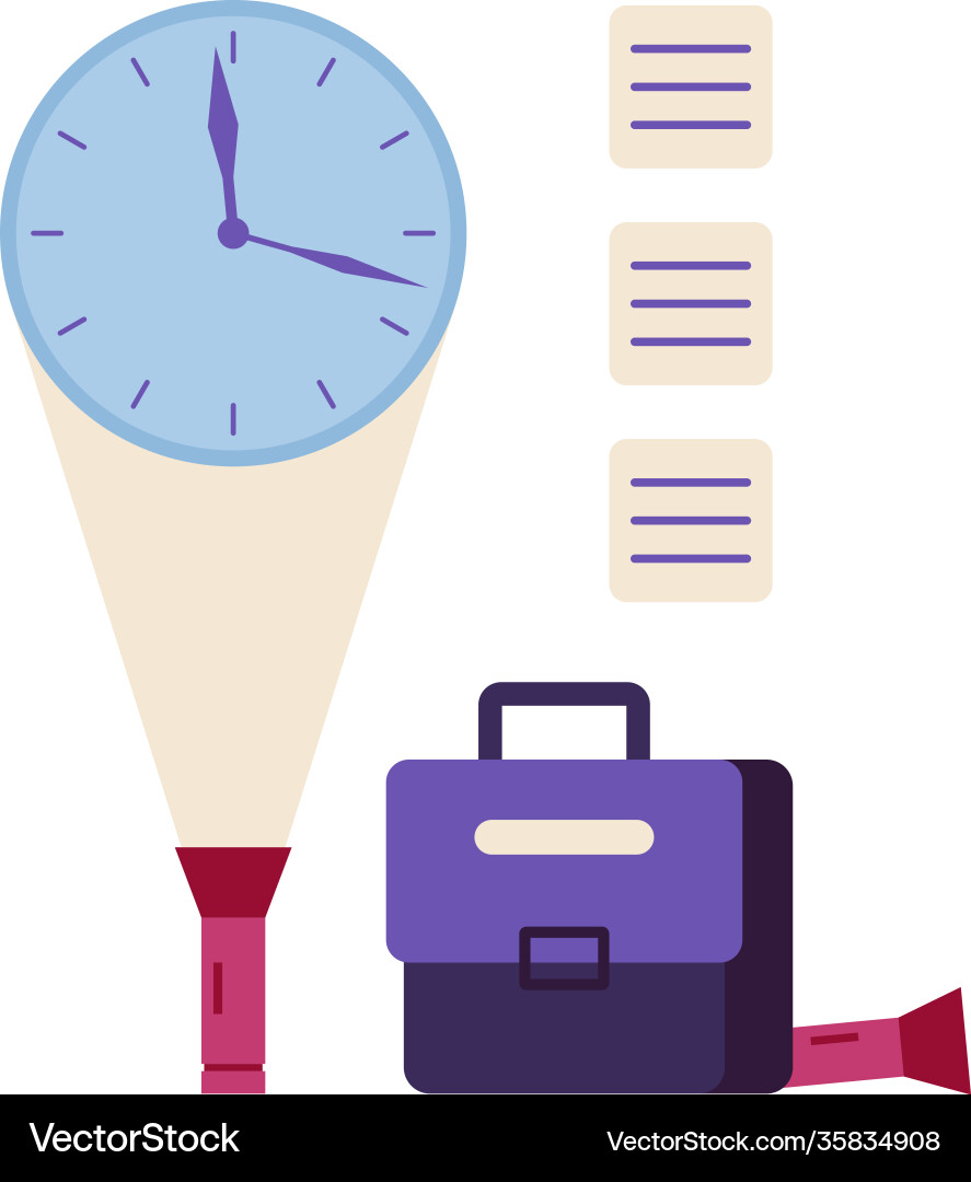 Time management Royalty Free Vector Image - VectorStock