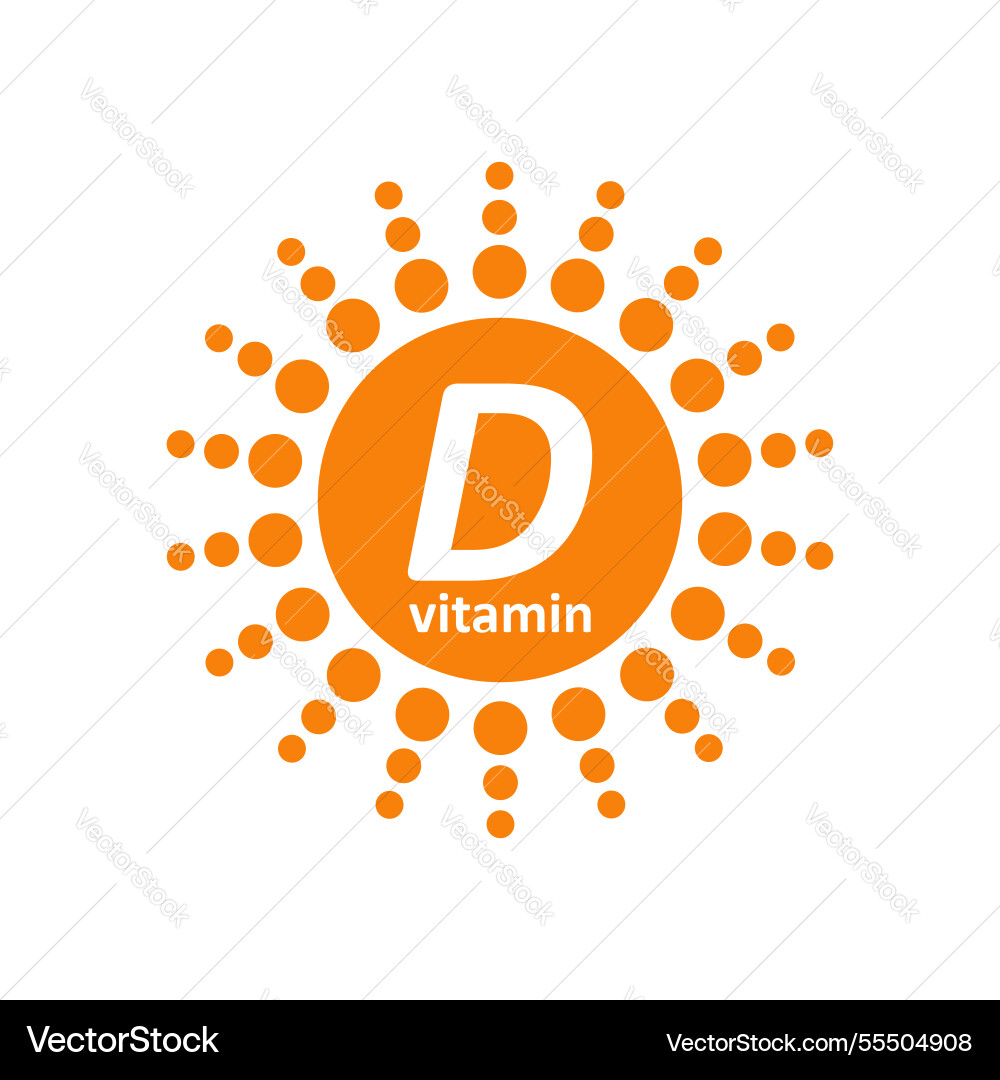Vitamin d icon Royalty Free Vector Image - VectorStock