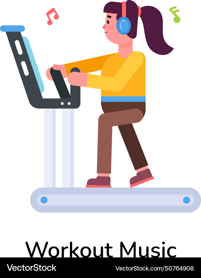 Workout music Royalty Free Vector Image - VectorStock